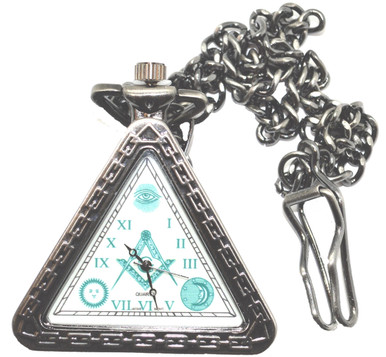 1920 Triangular Masonic Pocket Watch Freemason Lodge Replica ...