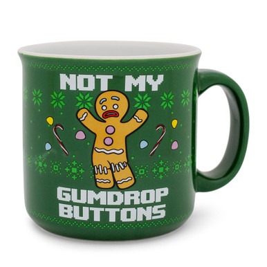 Shrek Gingerbread Man "Not My Gumdrop Buttons" 20-Ounce Ceramic Camper ...