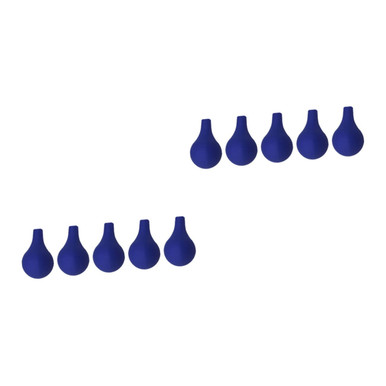 HOMSFOU 20 Pcs Bulb Blue Rubber Cap for Pipette Graduated Dropper ...