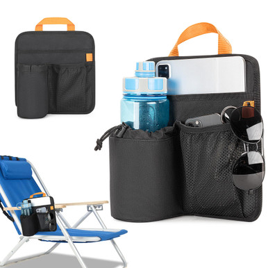 GRAOSO Beach Chair Cup Holder, Chair Side Organizer Easily Attached to ...