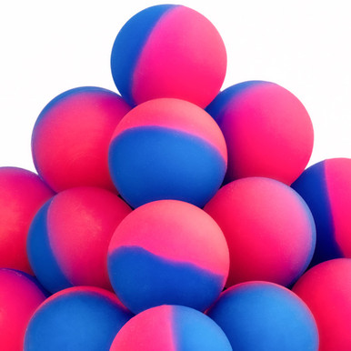 Entervending Bouncy Balls - Rubber Balls for Kids - Blue and Red ICY ...