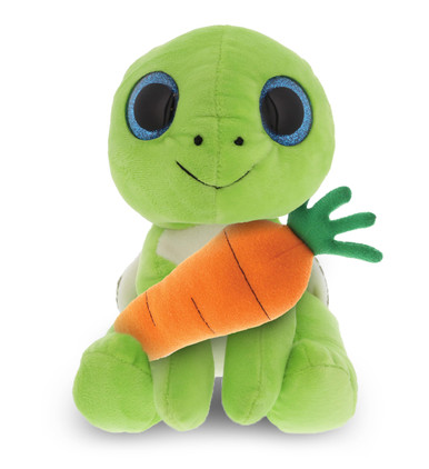 DolliBu Happy Easter Sparkling Eyes Large Green Sea Turtle with Carrot ...