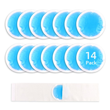 NEWGO Small Ice Packs for Injuries, 14 Pack Round Ice Packs for Face ...