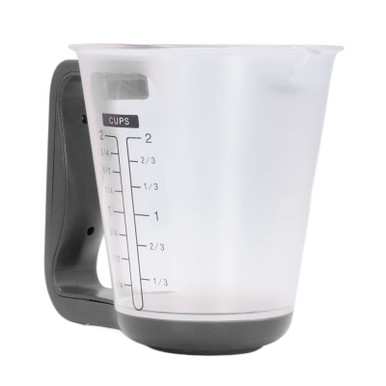 Digital Food Scale and Measuring Cup, Portable Space Saving Measuring ...