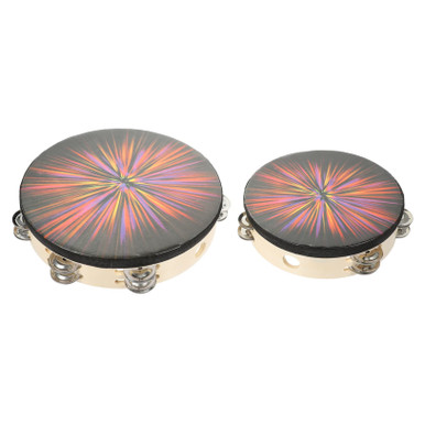 Abaodam 2pcs Double Row Drum Percussion Hand Drum Musical Tambourine ...