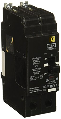 SCHNEIDER ELECTRIC 480Y/277-VOLT 15-AMP EDB24015 Miniature Circuit ...