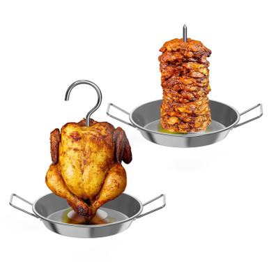 Thanksgiving Roast Chicken- Turkey Frying Rack & Vertical Skewer Al ...