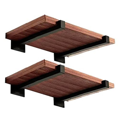 COCOMU Metal Shelf Brackets 12 inch,4pcs Heavy Duty Metal Floating ...