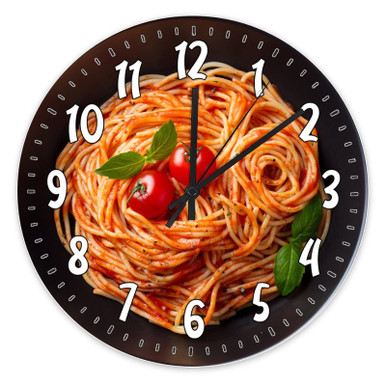 Spaghetti Wall Clock Kitchen Clock Food Wall Clocks Battery Operated ...