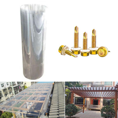 Polycarbonate Sheets Clear Acrylic Plastic Roof Panel UV Protection ...