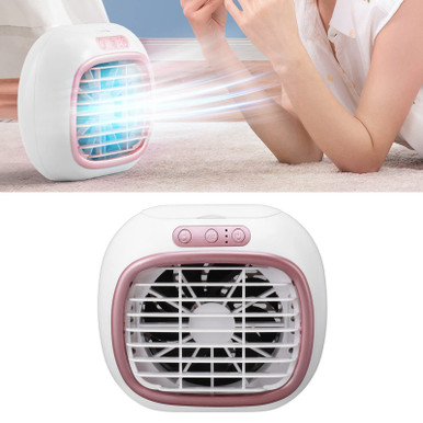 Mini Desk Air Conditioner 3 Wind Speed Desk Cooling Mist Fan Air Cooler ...