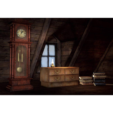 Haoyiyi 7x5ft Old Attic Backdrop European Classic Vintage Clocks Retro ...