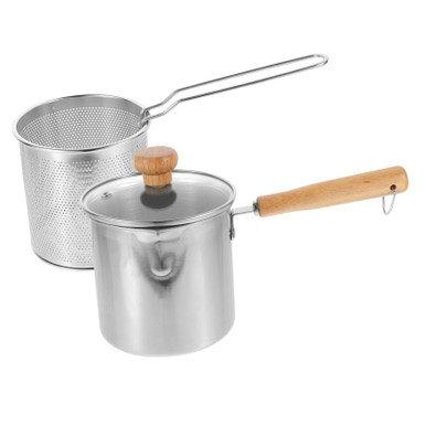 Ciieeo 1 Set Fry Pan Food Fried Basket Stovetop Deep Fryer French Fries ...