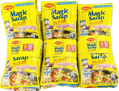 MAGIC SARAP Original Authentic Philippine Food Seasoning 3 bundles (48 ...