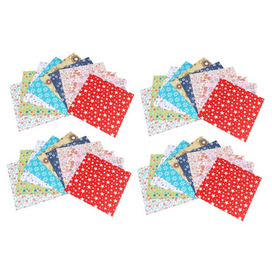 TEHAUX 4 Packs Sheets Origami Folding Paper Starter Origami Paper ...