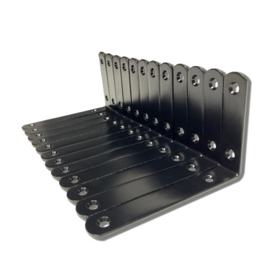 24 Pcs Shelf Bracket,5 Inch Black Floating Shelf Bracket Heavy Duty ...