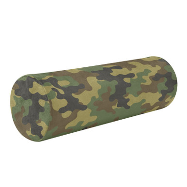 KLL Military Camo Pattern Forest Bolster Pillow for Legs Bed Neck Roll ...