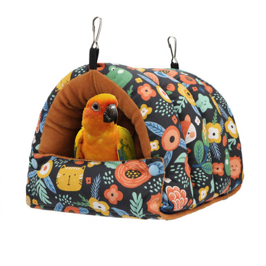 Wontee Bird Nest House Winter Warm Snuggle Hut Bird Bed Hanging Hammock ...