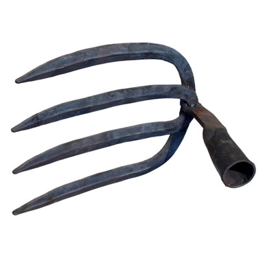 BCOATH 4 Garden Leaves Rake Small Flower Beds Outdoor Metal Rake Head ...