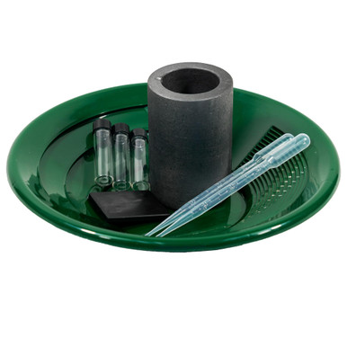 TerraX 8-Piece Gold Panning and Melting Crucible Kit with Prospecting ...