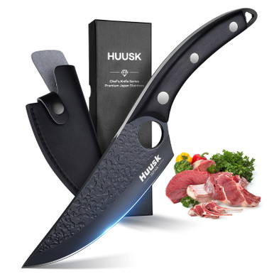Huusk Japan Knife,Sharp Knife Chefs Knife with Leather Sheath Viking ...