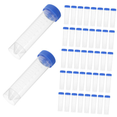 Mobestech 50 Pcs Testing Tubes Centrifugal Tube Vials Laboratory ...