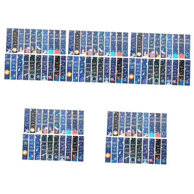 STOBOK 100 Pcs Space Bookmark Suits for Boys Gift Cool Bookmarks for ...