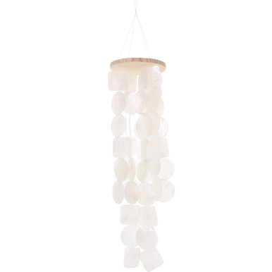 Abaodam White Capiz Shell Wind Chimes Prime Capiz Sea Shells Bell ...