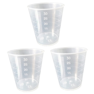 Gogogmee 300 Pcs Scale Cups Transparent Measuring Cups Graduated Paint ...