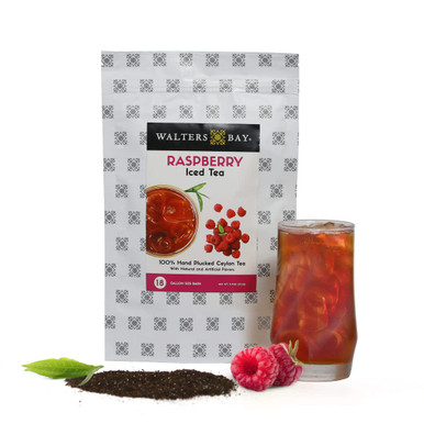 Walters Bay Raspberry Iced Tea, 18 Count, Gallon Sized Tea Bags ...