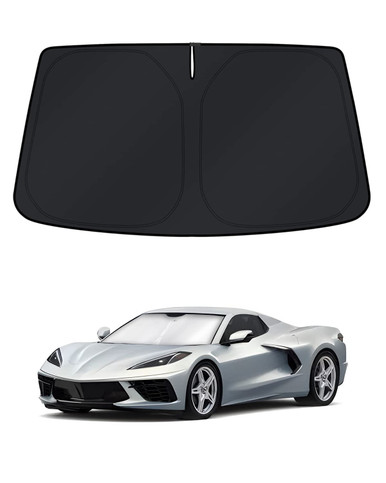 KUST Windshield Sun Shade for Chevy Corvette C8 2020-2023 2024 Window ...