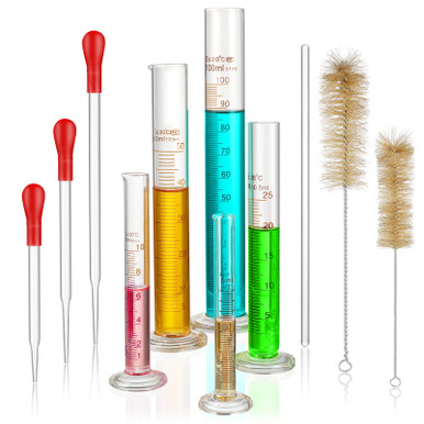 Set Glass Dropper Lab Test Tubes Glass Stirring Rods Glass Test Tubes ...