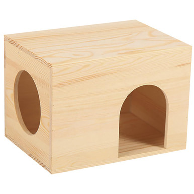LIOOBO Hamster Cabin Hamster Hiding Platform Wood House for Hamster ...