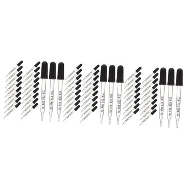 PLAFOPE 90 pcs 1ml dropper mini pipettes liquid dropper glass dispenser ...