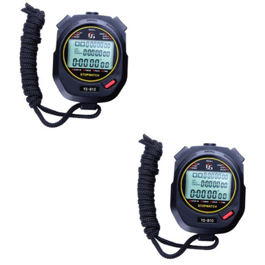 VANZACK 2pcs 10 Running Stopwatch Digital Stop Watch Stopwatch with ...
