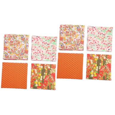 jojofuny 8 Sets Japanese Style Paper Origami Craft Kit Origami Square ...
