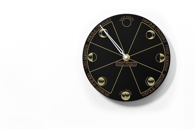 Moon Phase Wall Clock Lunar Cycle Round Moon Phase Tracker
