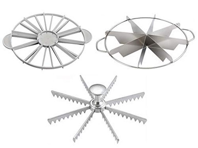 Round Cake Slice & Pie Slicer Marker Set, Winco Stainless Steel Pie ...