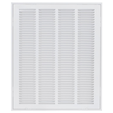 EZ-FLO 16 x 20 Inch (Duct Opening) White Return Air Vent Cover for Wall ...