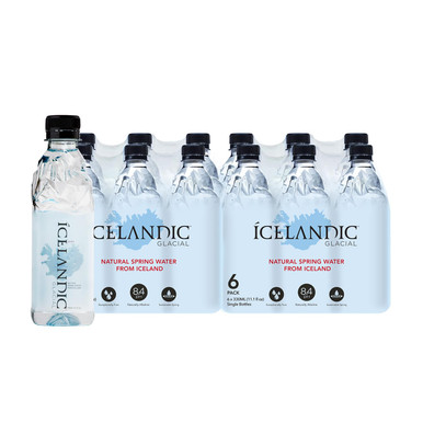 Icelandic Glacial Natural Spring Water, Unflavored, 330 ml (24 Count ...