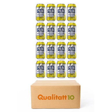Polar Premium Seltzer Sparkling Water Lemon 12 fl oz 16 Pack by ...