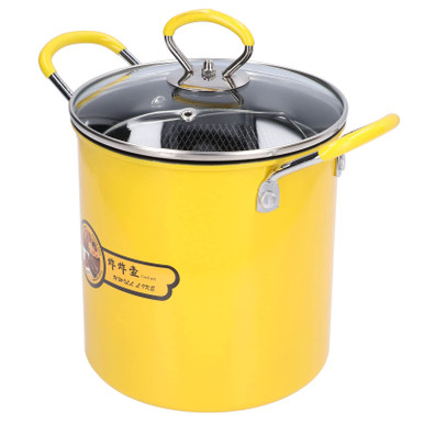 Deep Frying Pan, Stainless Steel Fryer Pot Nonslip Uniform Heating ...