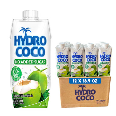 HYDRO COCO, 100% Coconut Water, NO ADDED SUGAR | NO Preservative | Fat ...