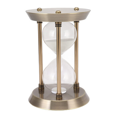 Keenso Metal Sand Timer, Hourglass Sand Timer Decorative Vintage High ...