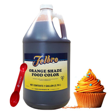 Orange Food Coloring Liquid - 1 gallon (128 Fl oz) of Orange Food Dye a ...