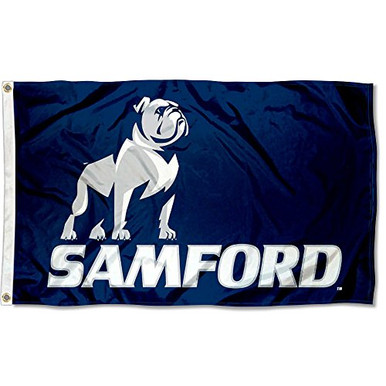 College Flags and Banners Co. Samford Bulldogs New Logo Flag ...
