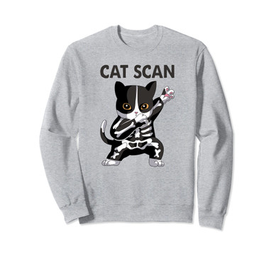 Cat Scan CT Scan Funny Cat X-Ray Pun Meme Rad Tech Sweatshirt ...