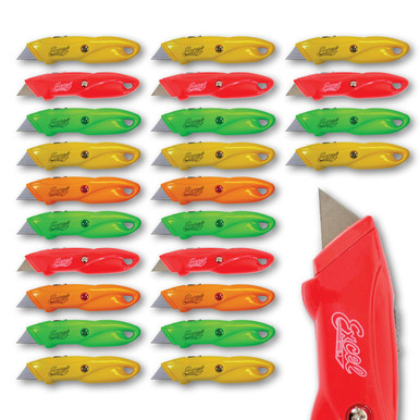 Excel Blades Box Cutters Retractable Pack by Excel Blade - 25 Pc Box ...
