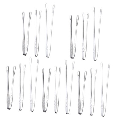 Happyyami 15 Pcs Barbecue Tongs Bacon Tong Pizza Tong Snack Tong Cheese ...