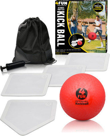 4Fun Ultimate Kickball Set - Outdoor Kickball Game for Kids and Adults ...